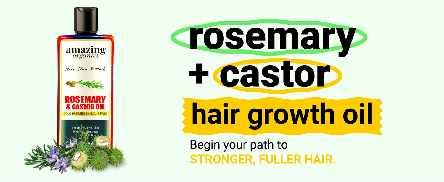 Rosemary & Castor Oil for Hair Growth – amazingorganics