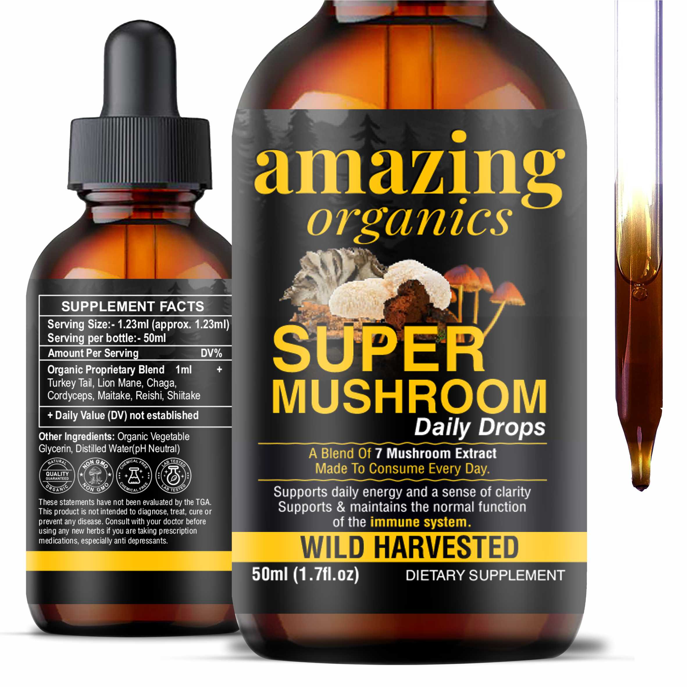 Super Mushroom - 7-in-one mushroom Blend – amazingorganics