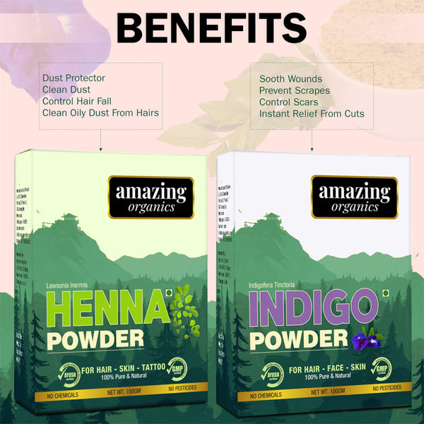 Henna & Indigo Powder - amazingorganics